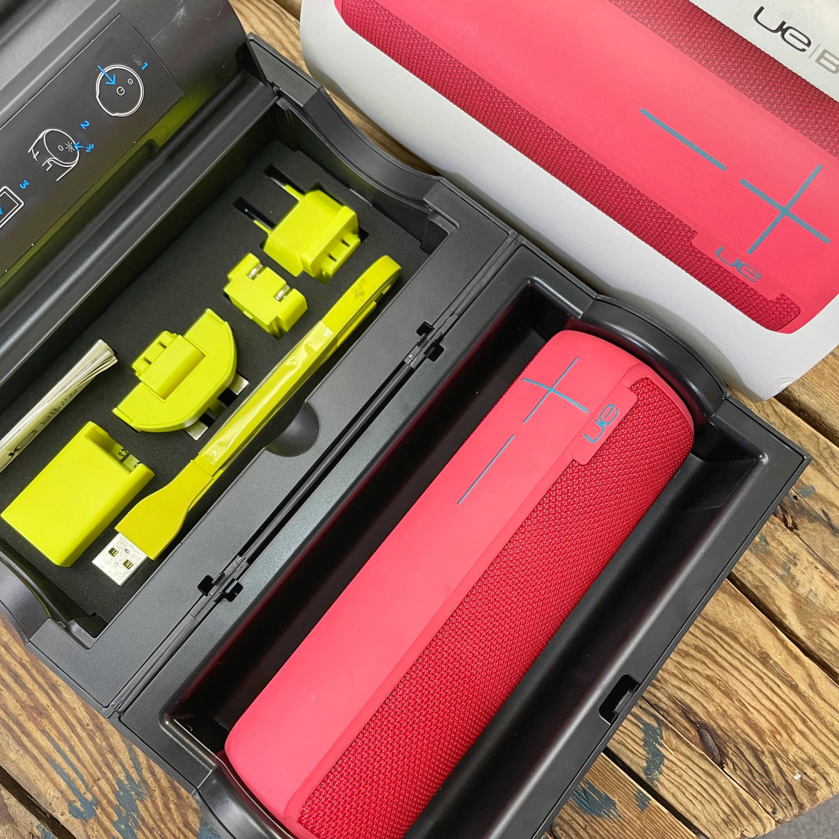 UE Boom2 (USED, 9.5/10) with complete box, cable, & adapters – Anglers ...