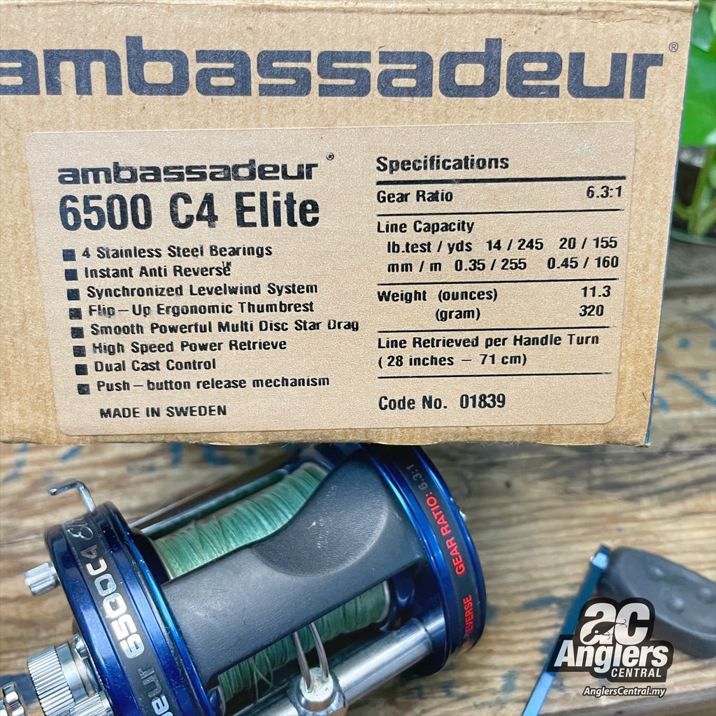 Ambassadeur 6500 C4 Elite (USED, 9/10) – Anglers Central